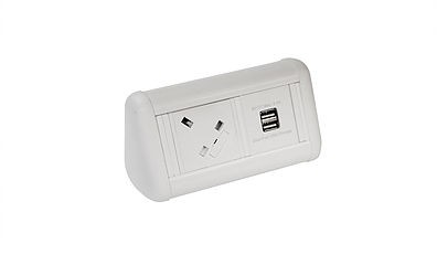 Desktop Sockets UK with Data and USB, Desktop Mounted Power Extension ...